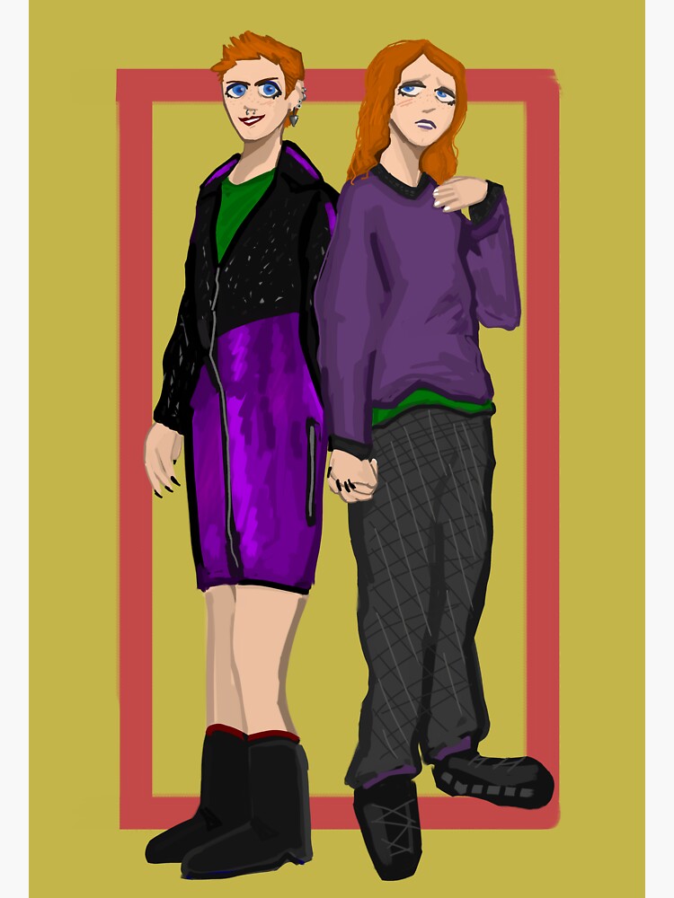 "Glen & Glenda" Sticker for Sale by PrismaGirl | Redbubble