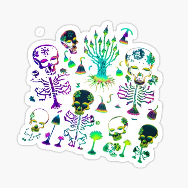"Psychedelic Weirdness 5" Sticker for Sale by HereisSomeArt1 | Redbubble