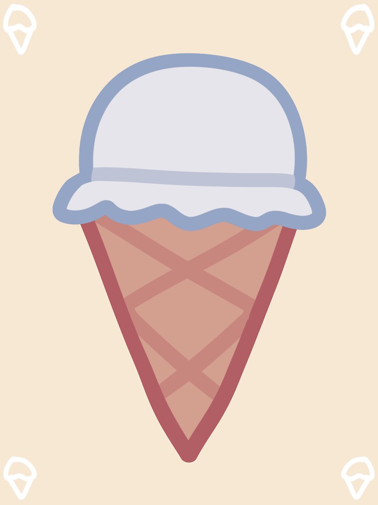 "Vanilla Ice Cream - digital artwork" Sticker for Sale by PawsiePrints ...