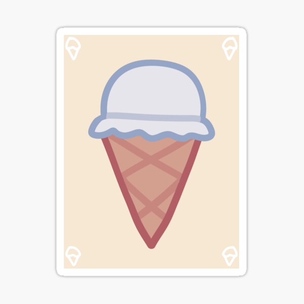 "Vanilla Ice Cream - digital artwork" Sticker for Sale by PawsiePrints ...