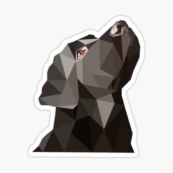 "Black Labrador" Sticker for Sale by Alpha1012 | Redbubble