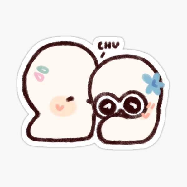 "dream kisses gogys cheek cus sad" Sticker for Sale by Jun-hug | Redbubble