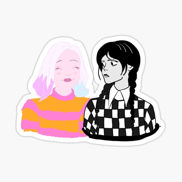 "Wednesday Addams and Enid Sinclair " Sticker for Sale by Robin-m ...