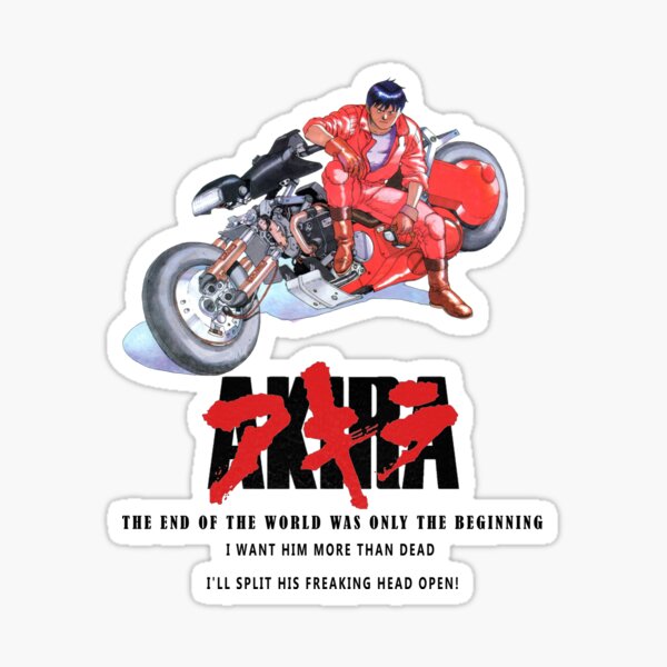 "Akira 80's anime, Cyberpunk, Japanese anime film" Sticker for Sale by ...