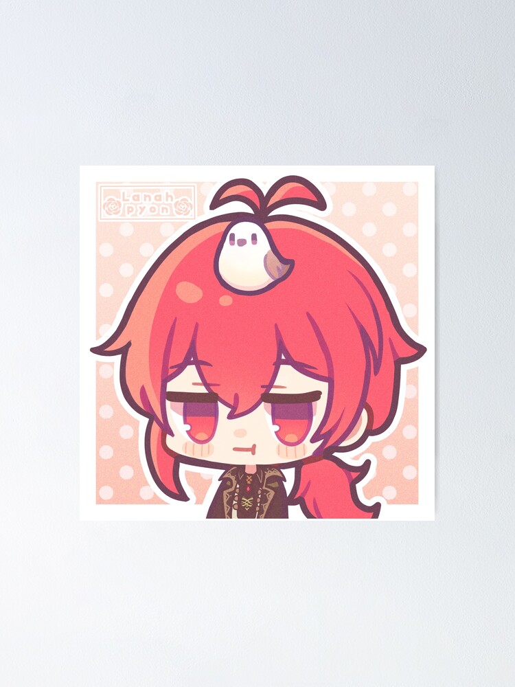 "Diluc Borb" Poster for Sale by Lanahpyon | Redbubble