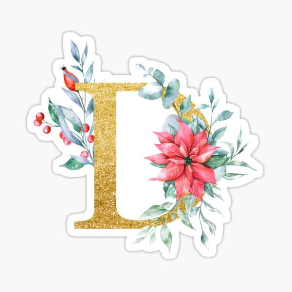 "Christmas Alphabet" Sticker for Sale by MonkeyBizness | Redbubble