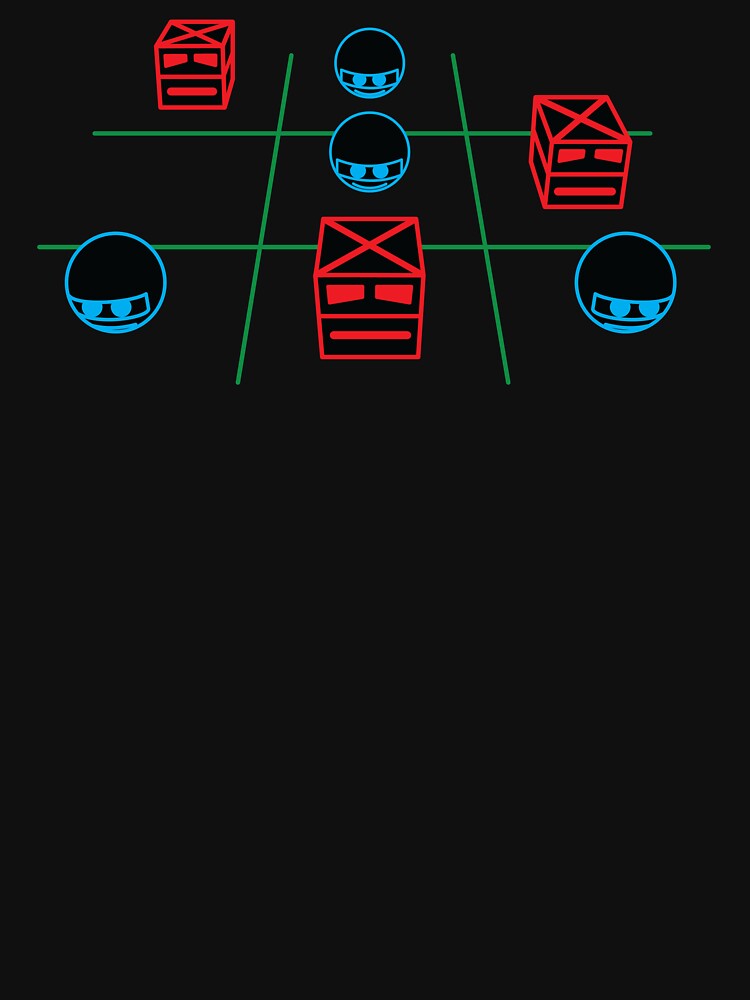 "Zeroids vs Cubes - Tic Tac Toe" Essential T-Shirt for Sale by GuanoLad | Redbubble