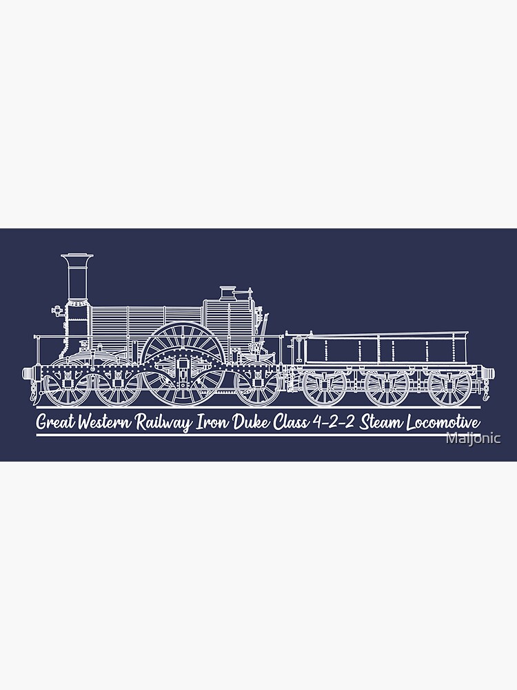 "Great Western Railway Iron Duke Class Steam Locomotive Blueprint ...