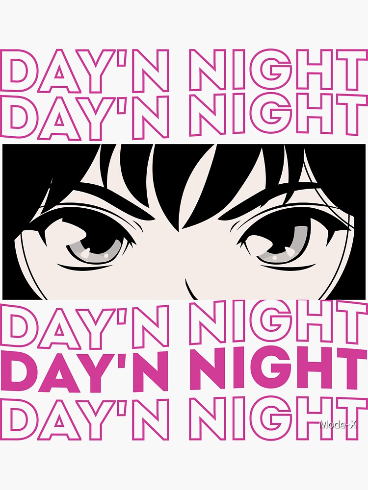 "DAY'N NIGHT" Sticker for Sale by Mode-X | Redbubble
