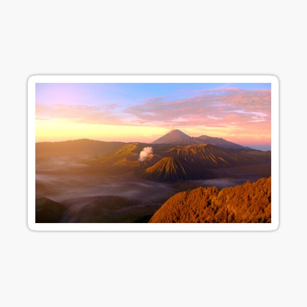 "Mount Bromo volcano, Indonesia sunrise volcanic mountain range, East ...