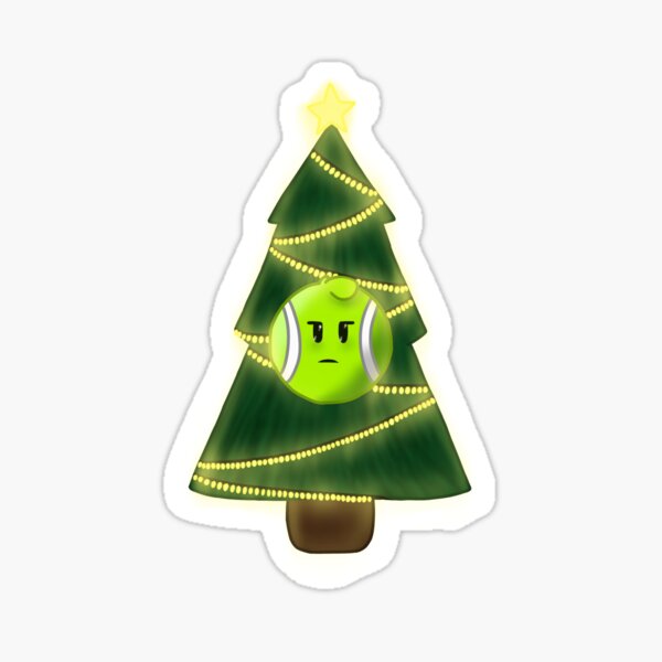Pegatina «Árbol de Navidad Pelota de Tenis - BFDI» de AnnaDaDum | Redbubble