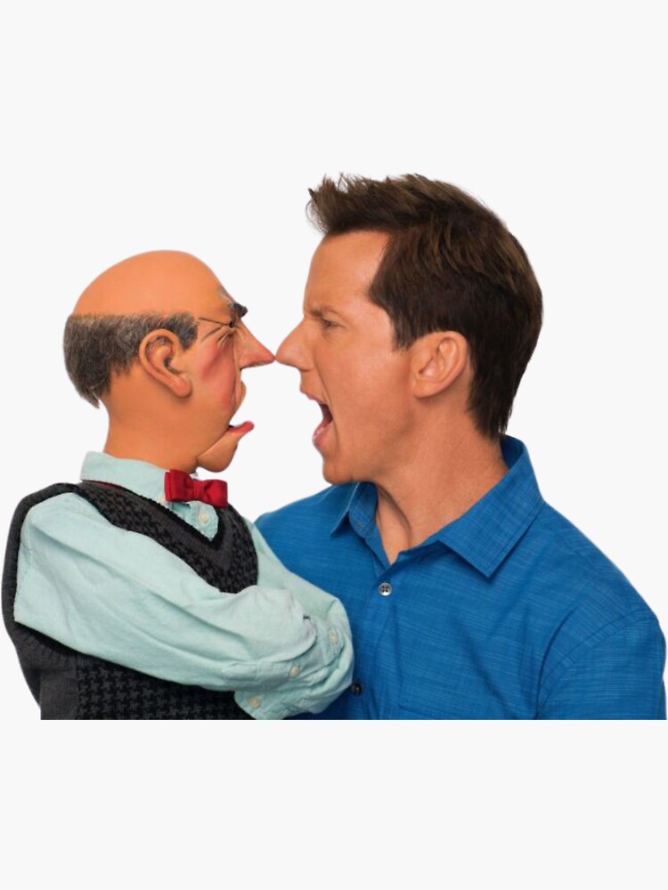 "jeff dunham" Sticker for Sale by tanucel | Redbubble