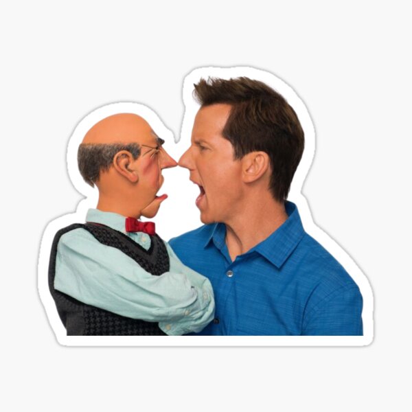 "jeff dunham" Sticker for Sale by tanucel | Redbubble