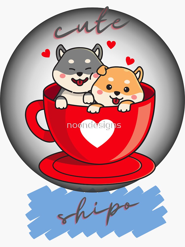 "SHIBO DOG" Sticker for Sale by noondesigns | Redbubble