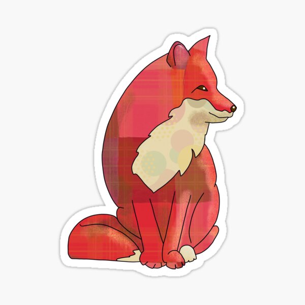 "Little Red Fox" Sticker for Sale by Pemnite | Redbubble