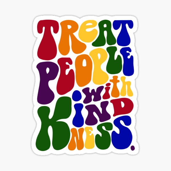 "Rainbow TPWK" Sticker for Sale by KindnessCreated | Redbubble