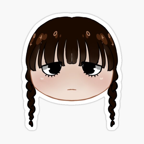 Merlina Girl Cute Chibi Sticker For Sale By Dario0o Redbubble 