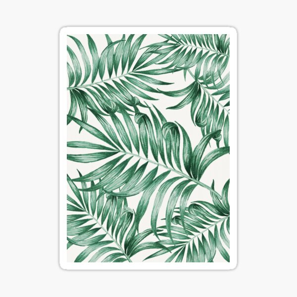 "Palm Leaves " Sticker by Nadjaa | Redbubble