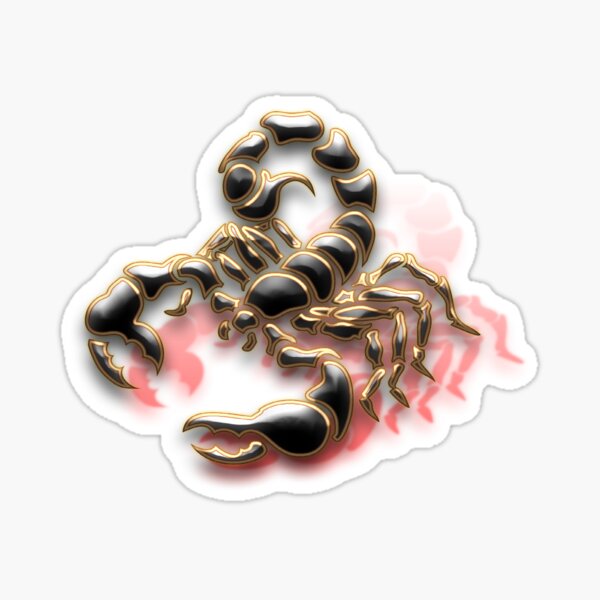 "zodiac scorpion" Sticker for Sale by Shamasana | Redbubble