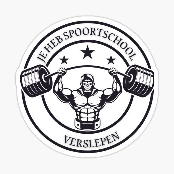 "I HEB SPOORTSCHOOL VERSLEPEN" Sticker for Sale by TrippyAdventure ...