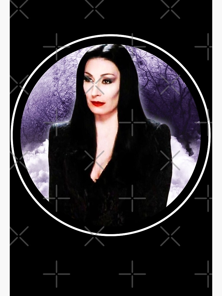 Morticia Addams Gothic Goddess Anjelica Huston Digital Art Poster For Sale By Gogmagosh