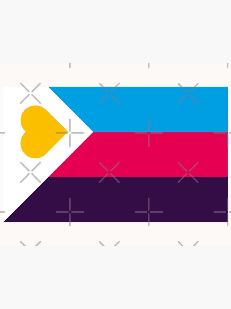 "new polyamorous flag" Sticker for Sale by RoughRose | Redbubble