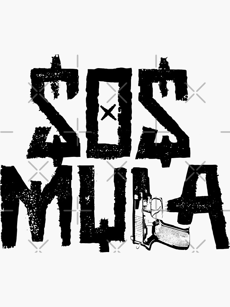 "SosMula Gun Logo" Sticker for Sale by ImSebiSells | Redbubble