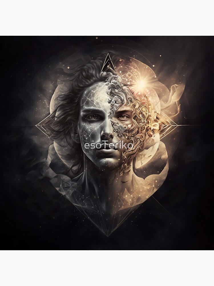 "Esoteric Wall Art, Metal Wall Art, Gemini, Male, Zodiacal Sign ...