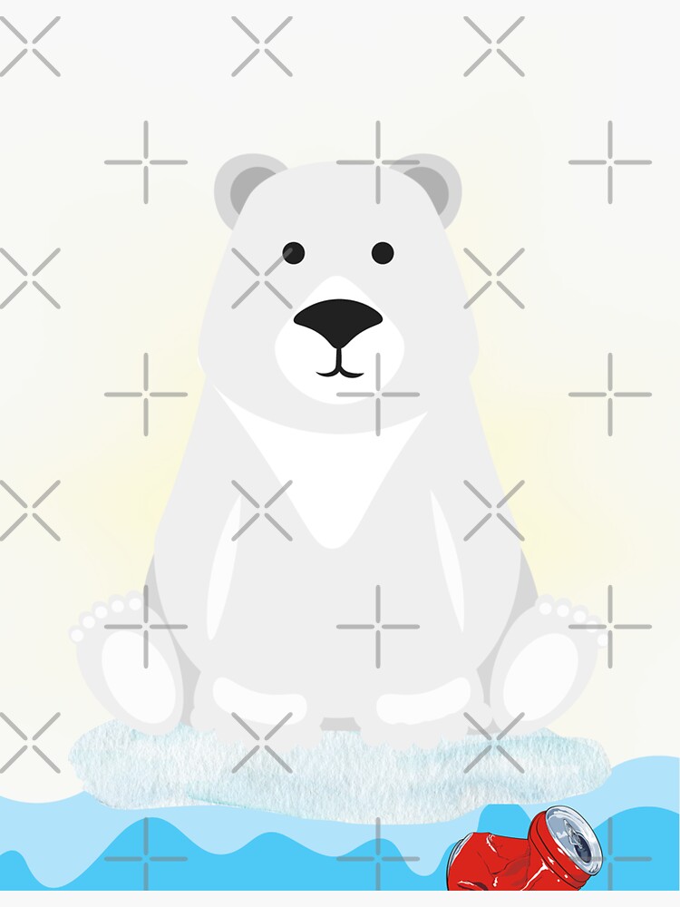 "Save the Polar Bears" Sticker for Sale by MetalMoon | Redbubble