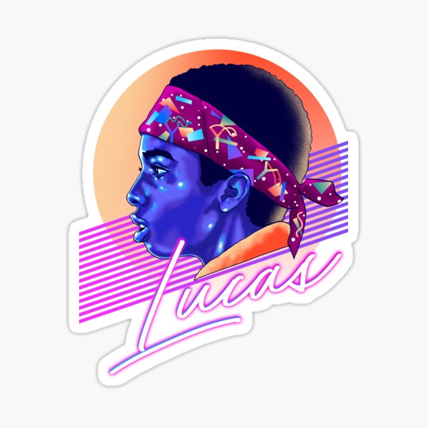 Sticker « Stranger Things Lucas », par thelasttype | Redbubble