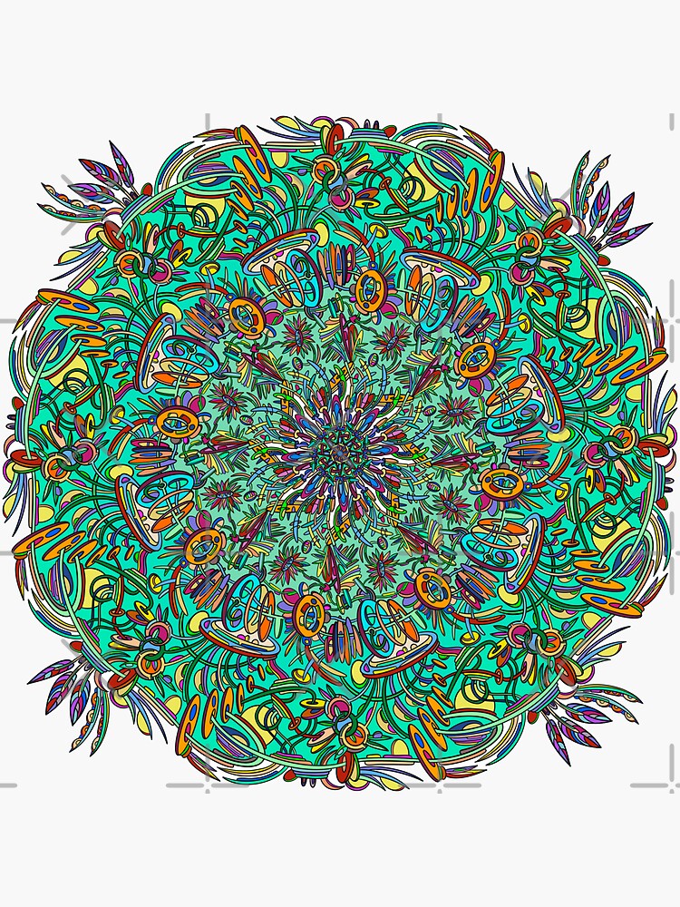 "Earthy Mandela - colored version" Sticker for Sale by DaveDanchuk ...