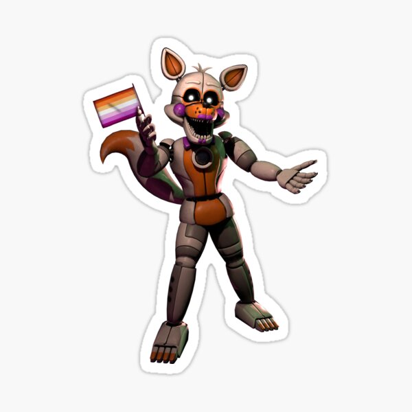 "Lolbit Lesbian Flag Pride - FNAF" Sticker for Sale by Toribit | Redbubble