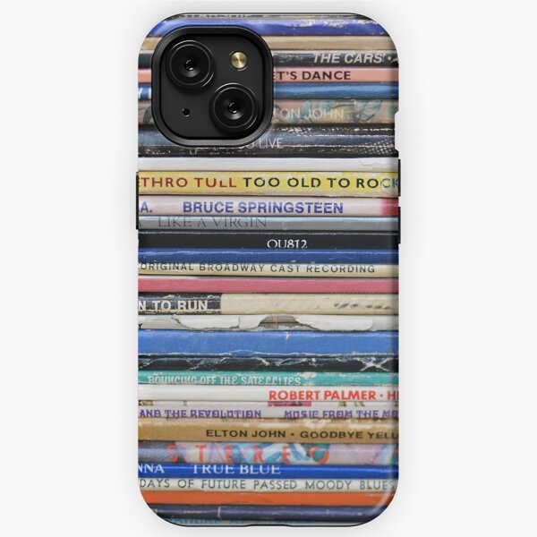 "Vintage Retro Record Album Spines" iPhone Case for Sale by ...