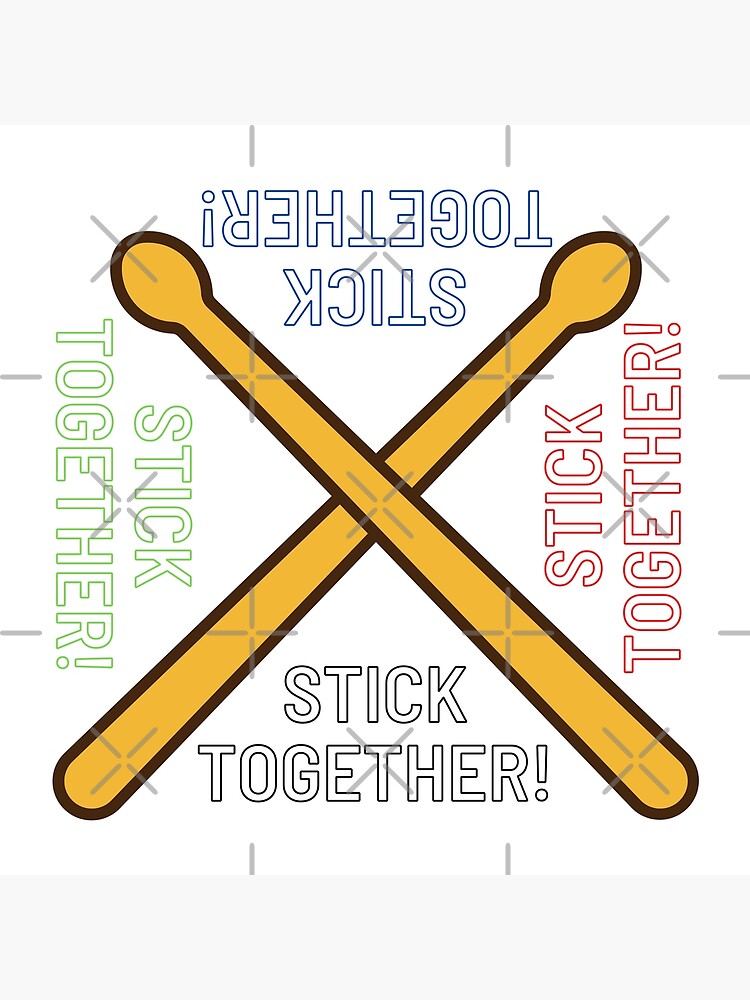 "Stick Together!" Poster for Sale by ZaxCraft | Redbubble