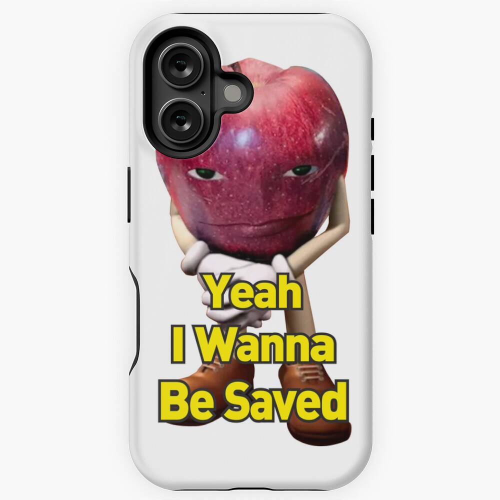 "Ohio rizz apple, i wanna be saved apple meme from TikTok." Sticker for ...