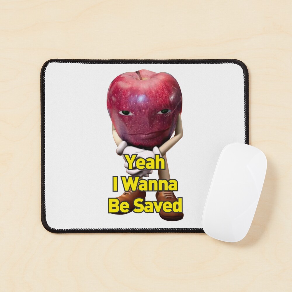 "Ohio rizz apple, i wanna be saved apple meme from TikTok." Sticker for ...