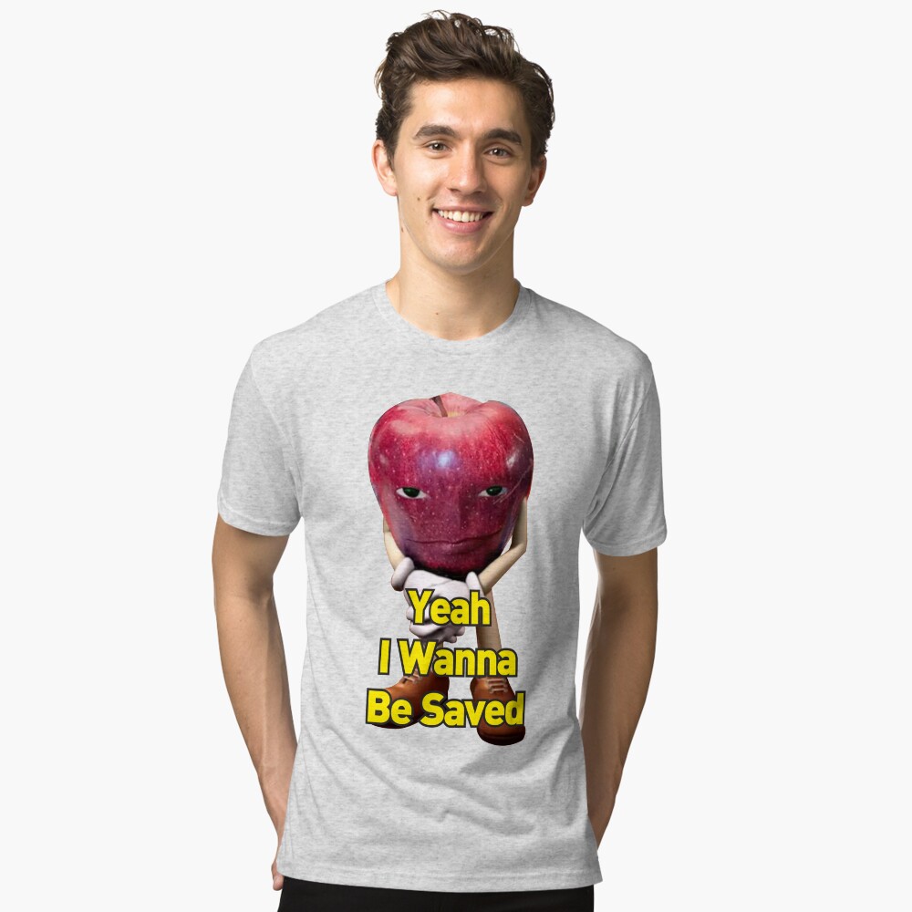 "Ohio rizz apple, i wanna be saved apple meme from TikTok." Sticker for ...