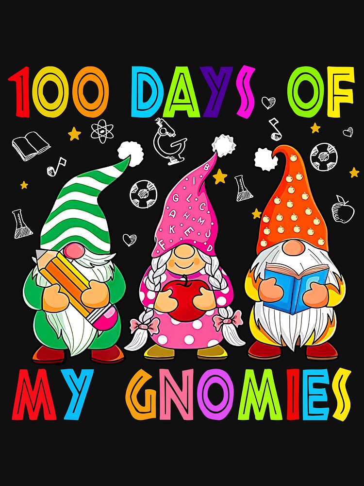 "Gnome 100 Days Of School My Gnomies Kids Are Smarter" T-shirt for Sale ...