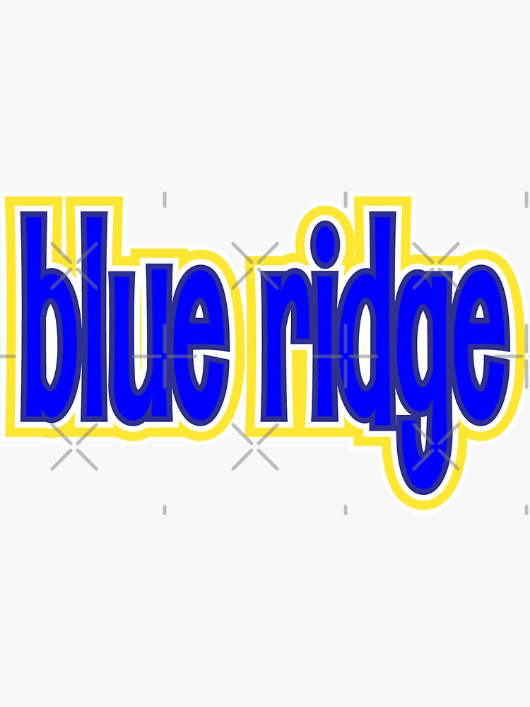 "camp blue ridge clothes, stickers and bunk stuff" Sticker by ...