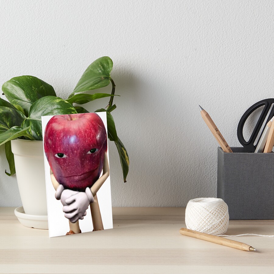 Ohio Rizz Apple Apple Meme From Tiktok Art Board Print For Sale By Azerbera Redbubble