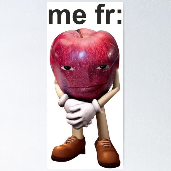 " Ohio rizz apple, apple meme from TikTok." Poster for Sale by azerbera ...