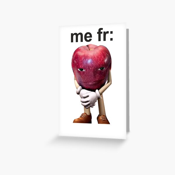 " Ohio rizz apple, apple meme from TikTok." Greeting Card for Sale by ...