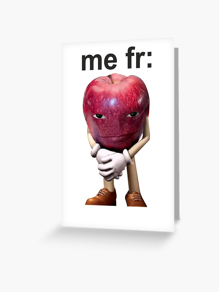 " Ohio rizz apple, apple meme from TikTok." Greeting Card for Sale by ...