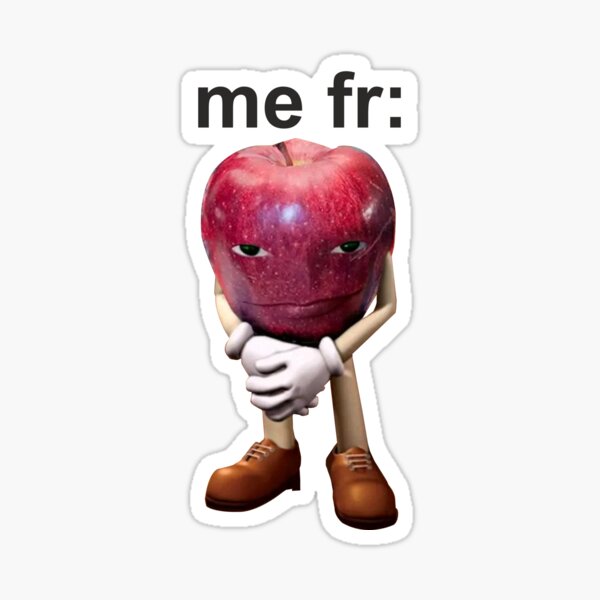" Ohio rizz apple, apple meme from TikTok." Sticker for Sale by ...