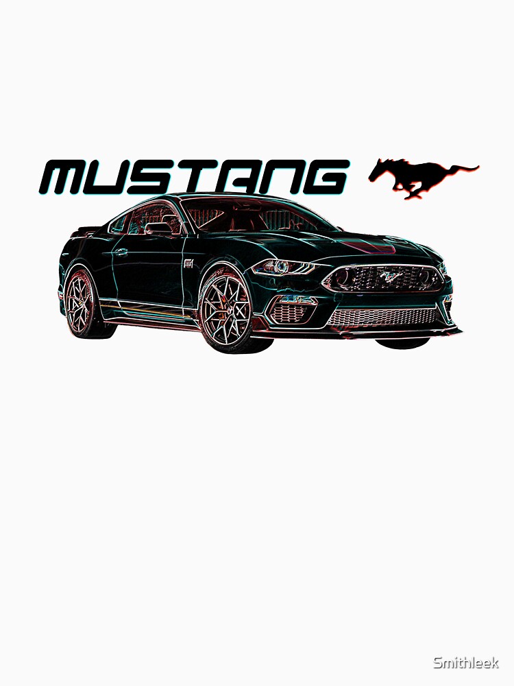 "Ford Mustang Mach 1 Neon Style" Classic T-Shirt by Smithleek | Redbubble