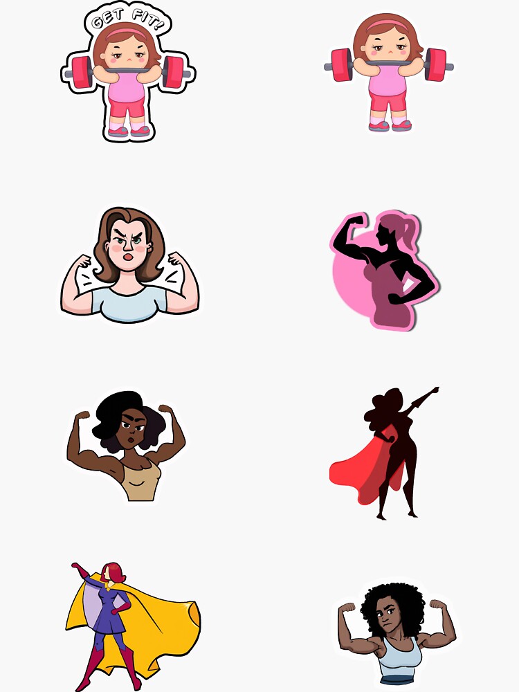 "Strong Women Sticker Pack " Sticker for Sale by JandyDesign | Redbubble