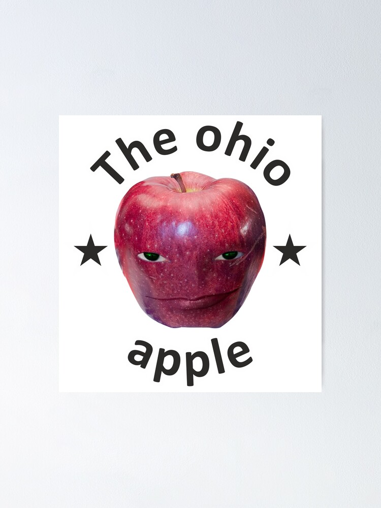 Póster «Manzana rizz de Ohio, meme de manzana de TikTok v2.» de ...