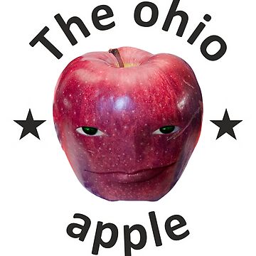 "Ohio rizz apple, apple meme from TikTok v2." Art Board Print for Sale ...