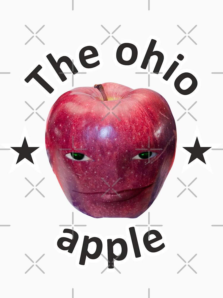 "Ohio rizz apple, apple meme from TikTok v2." T-shirt for Sale by ...