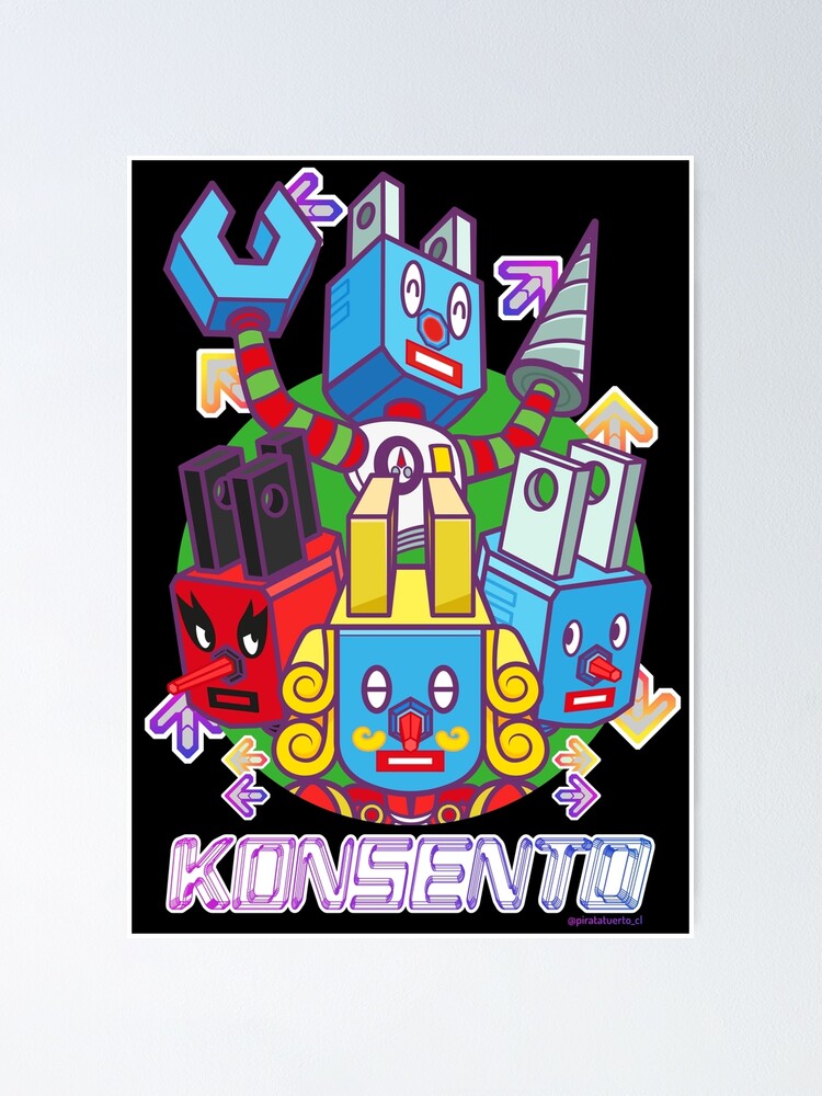 "KONSENTO ROBO-SQUAD" Poster for Sale by PirataTuerto | Redbubble